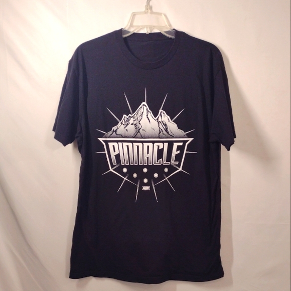 Aew | Shirts | Aew Pinnacle Logo Black Tshirt Size Xlin Good Condition ...